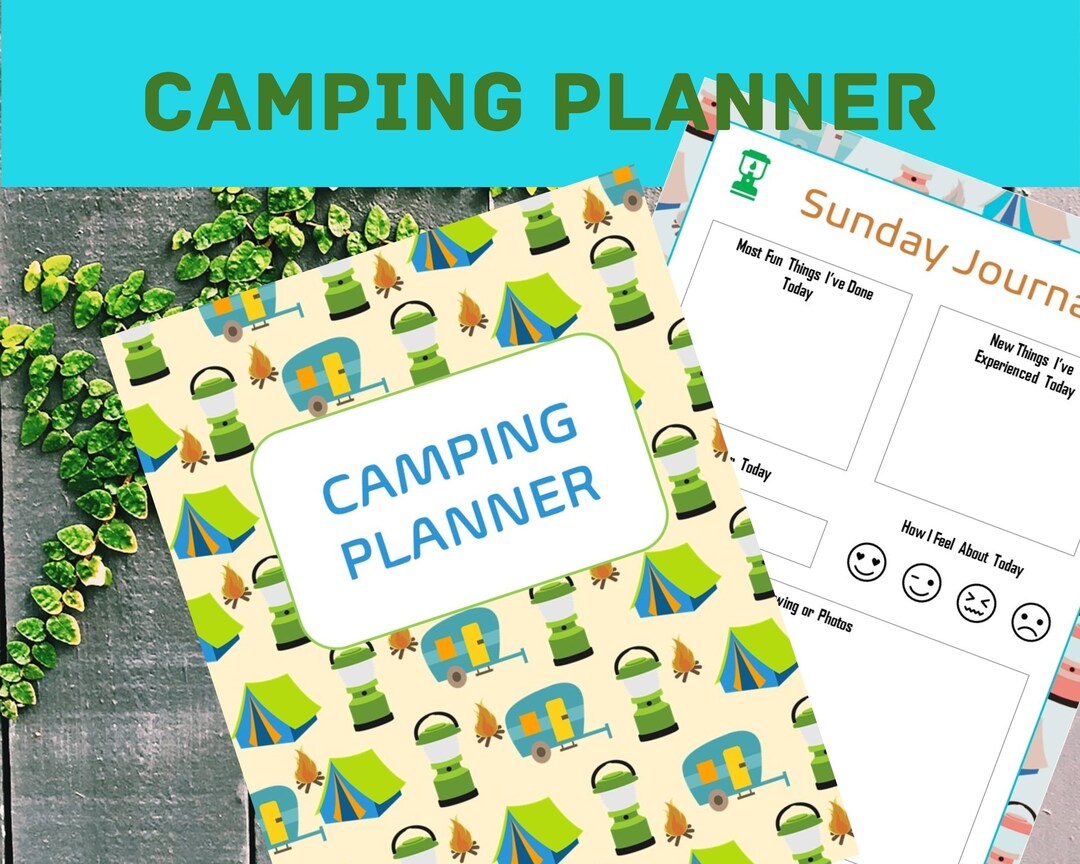 Printable Camping Planner + Journal, Perfect for Camping With Kids ...