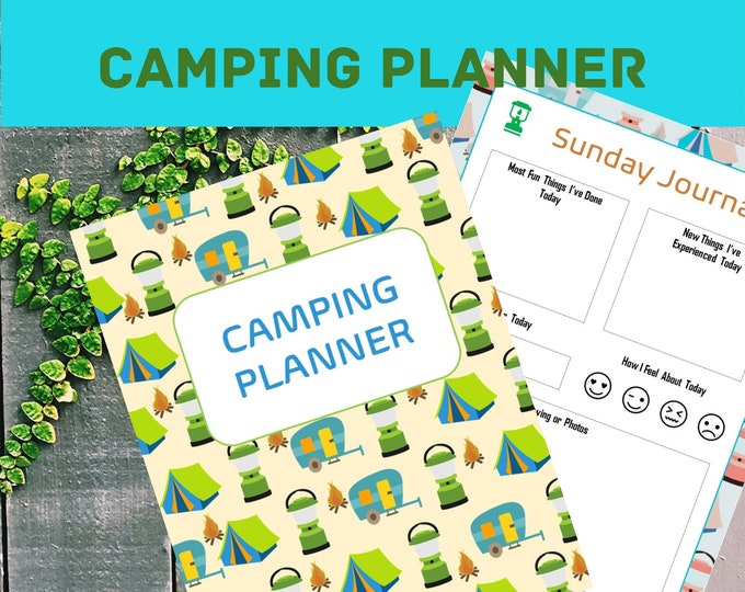 Camping Packing Lists Printable Camping Activities Bundle Downloadable ...