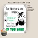 Halloween Trick or Treat Sign: Witches Brew Candy Bowl Table Sign ...