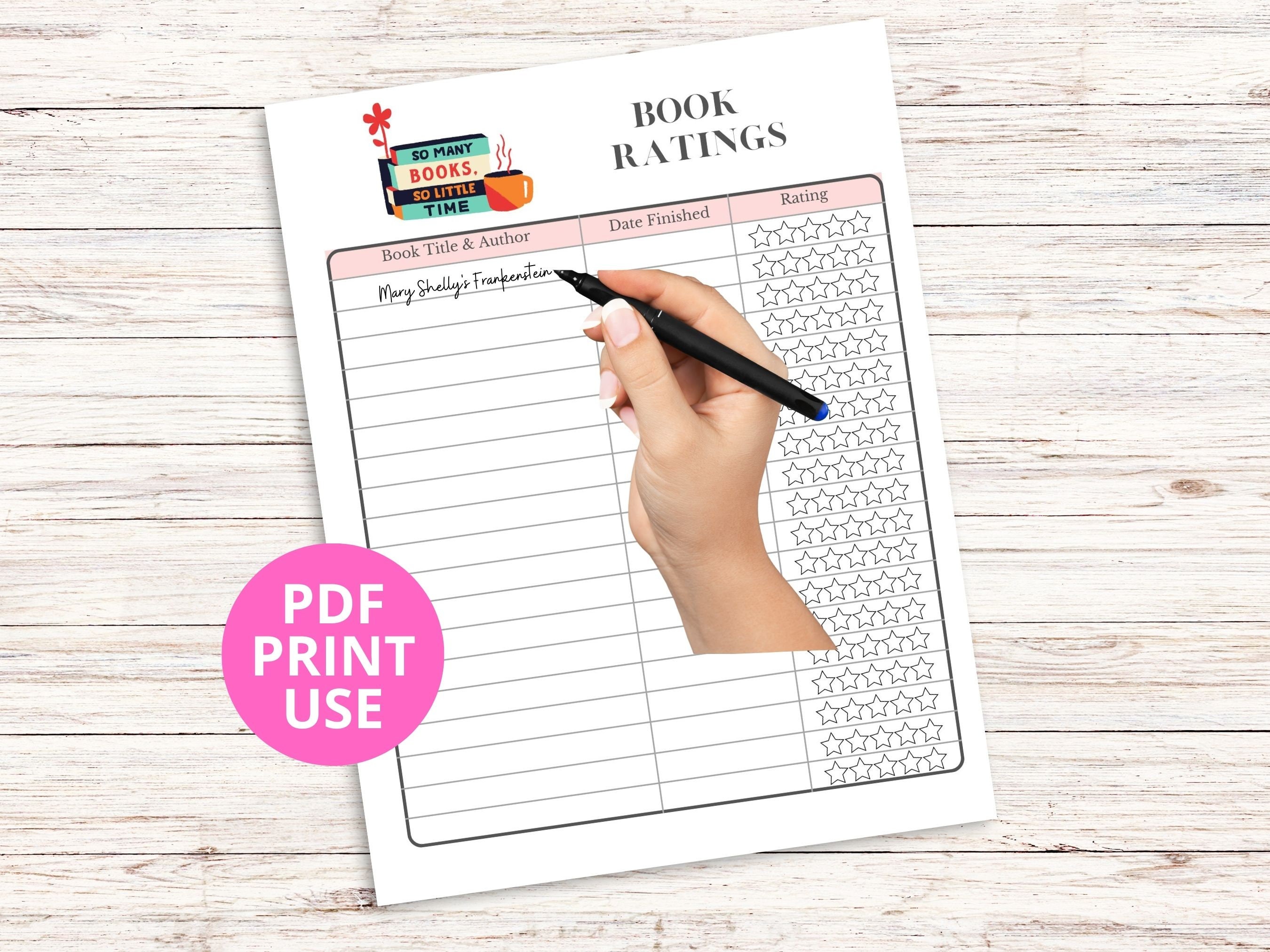 Printable Book Tracker Bundle With Bonus Travel Themed Bookmarks - Etsy