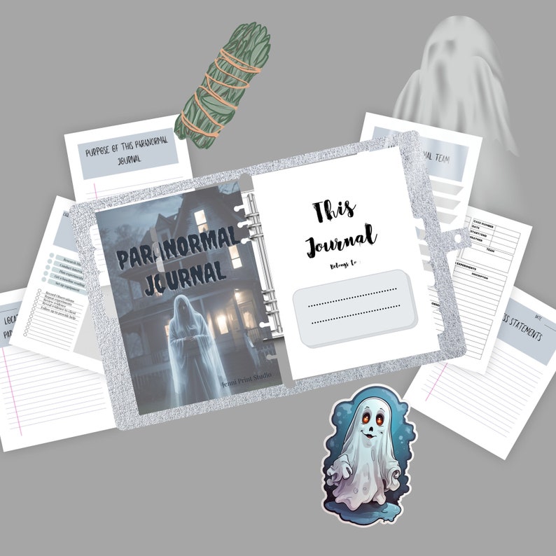 Paranormal Investigation Journal, Ghost Hunting Log, Experiment Tracker ...