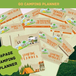Camping Planner and Journal 26 Pages PDF Digital Download - Etsy