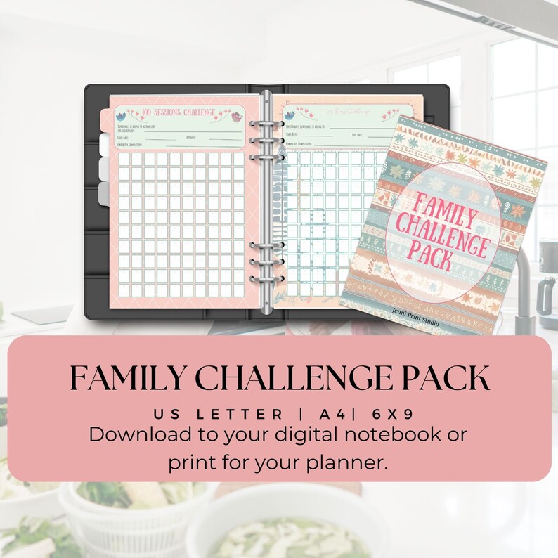 Printable Family Challenge Activities Scavenger Hunt Recipe Challenge ...