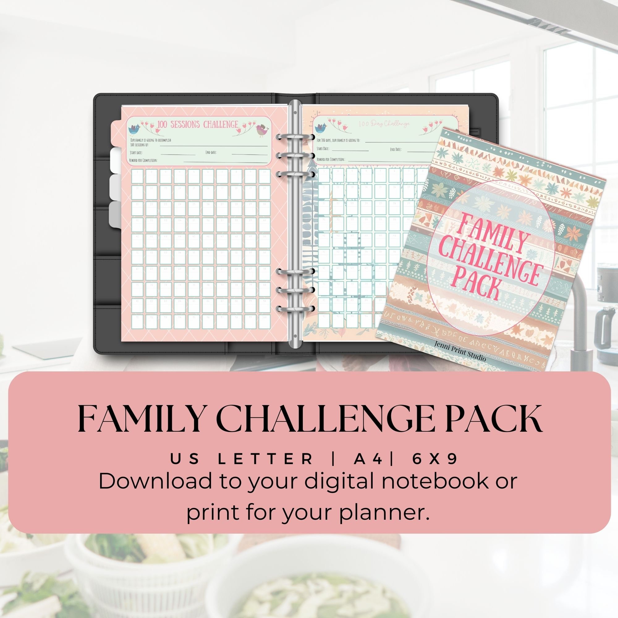 Printable Family Challenge Activities Scavenger Hunt Recipe Challenge ...