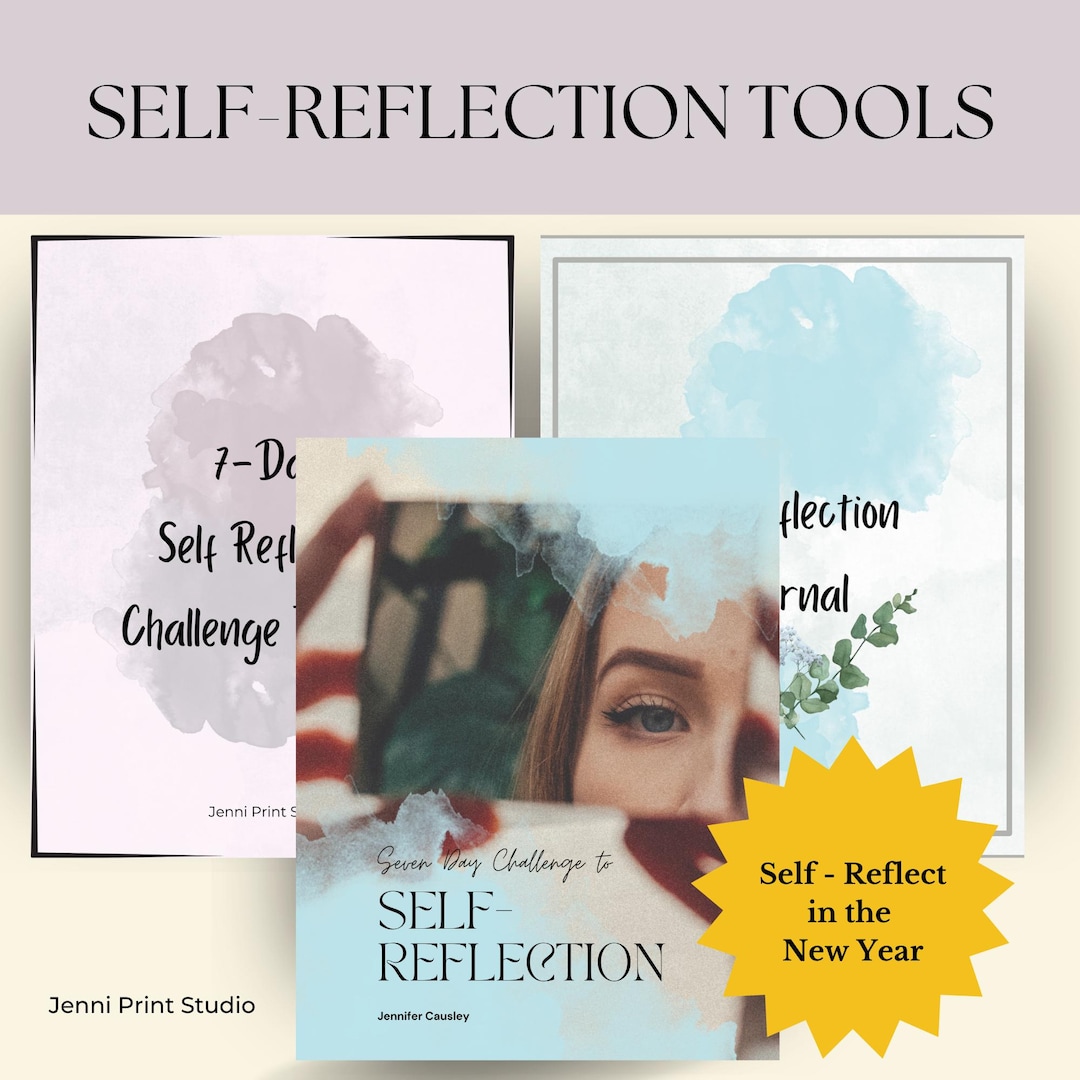 Self Reflection Toolkit 7 Day Challenge Ebook Self Reflection Tracker Reflection Journal W