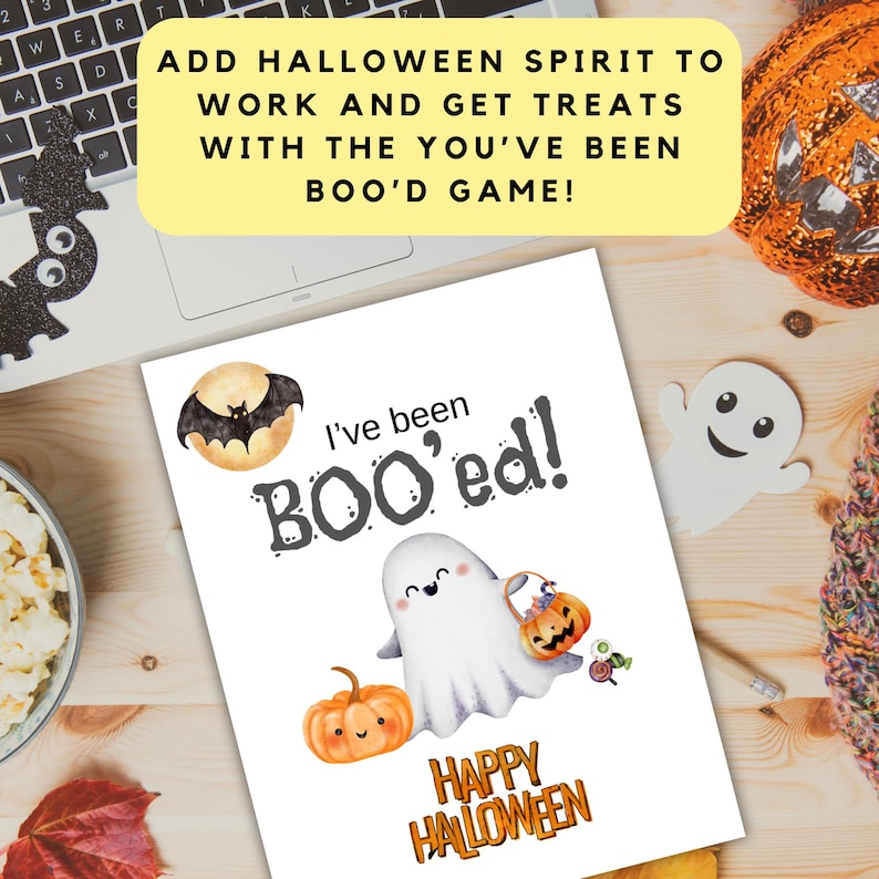 You've Been Booed Game: Halloween Secret Treat Exchange, Co-worker ...