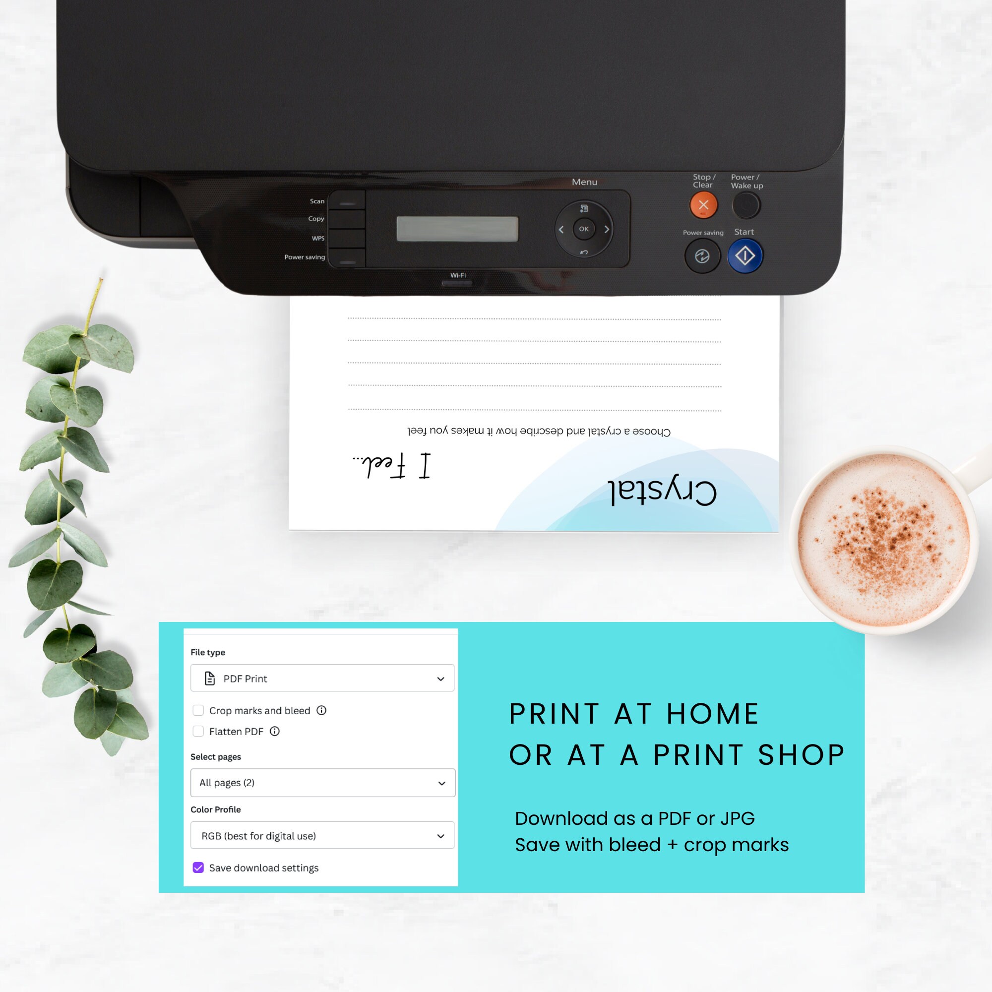 Printable Crystal Journal Chakra Guide With Grids, Worksheets, Healing ...