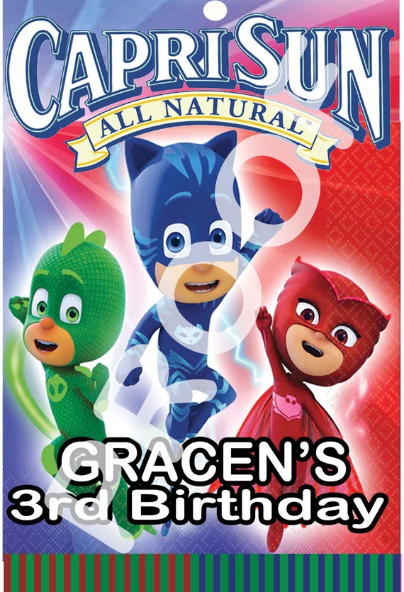 PJ Masks Juice Pouch | Etsy