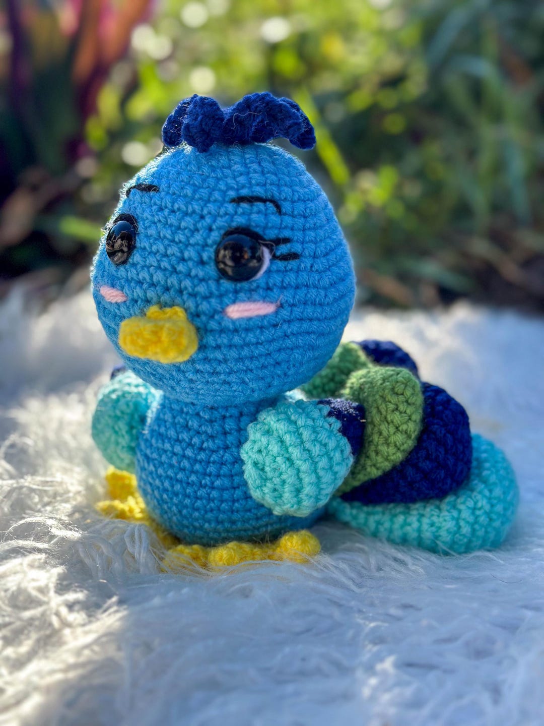 Poopy the Peacock- Pattern - Etsy