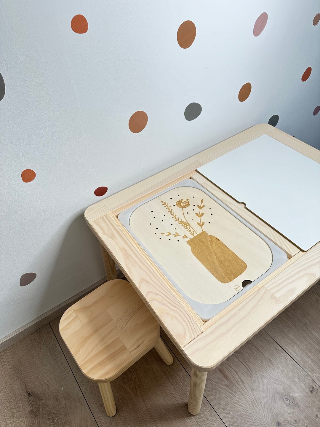 Activity Plate Trofast Ikea Flisat Flowers Fine Motor Skills Montessori ...