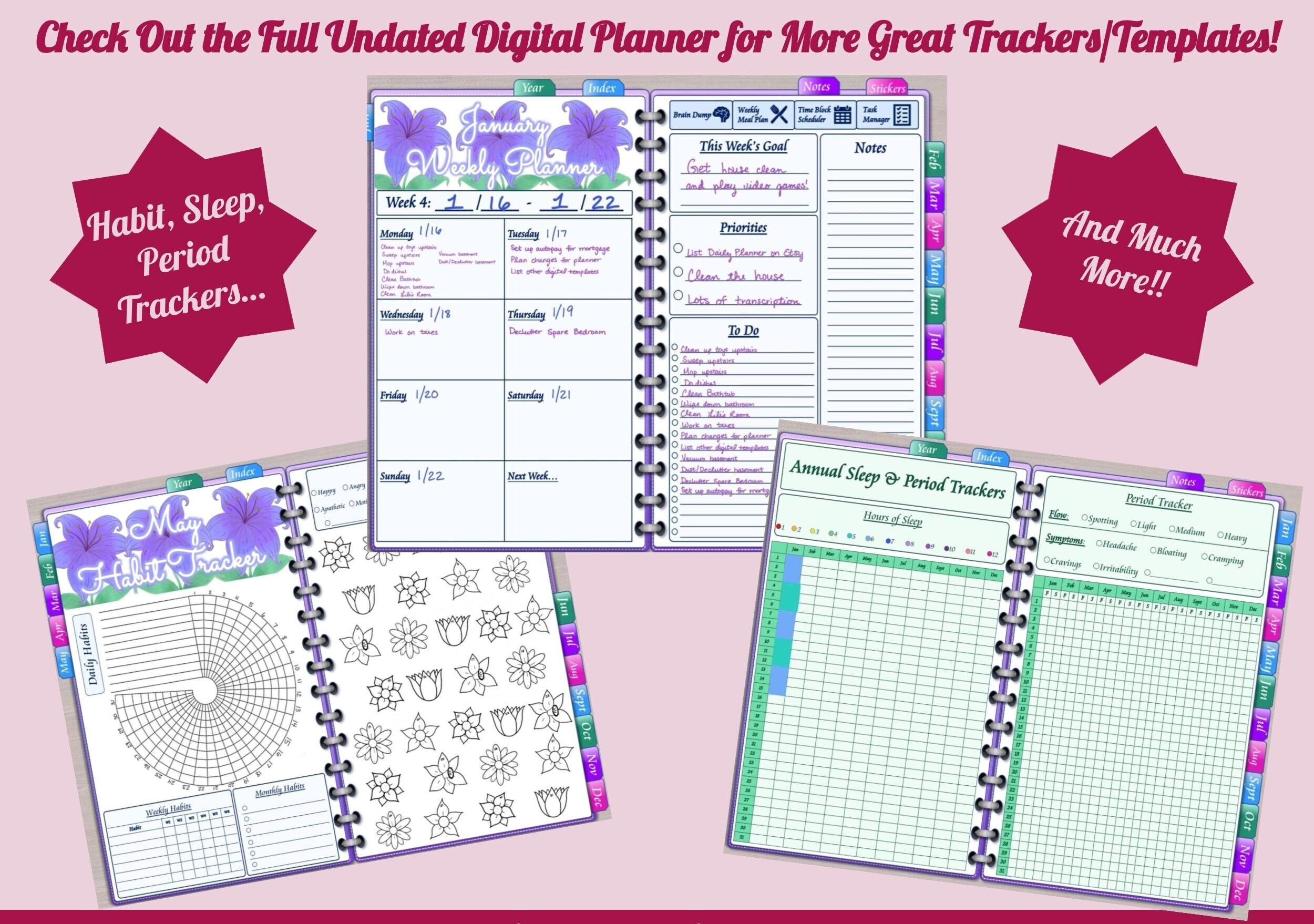 Task Breakdown Digital Printable Planner Template Download, US Letter ...