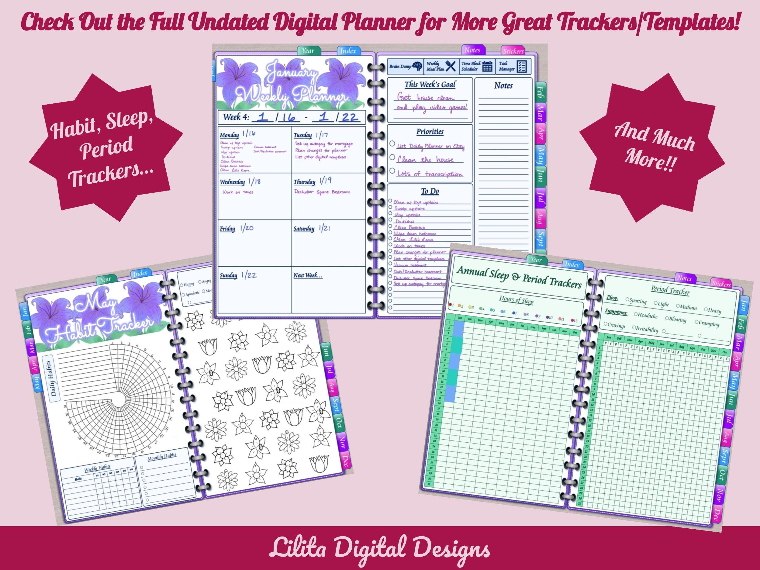Task Breakdown Digital Printable Planner Template Download, US Letter ...