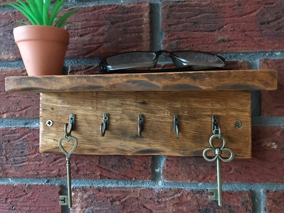 Wooden Key Box Wall Key Cabinet Key Holder Box Key Storage - Etsy