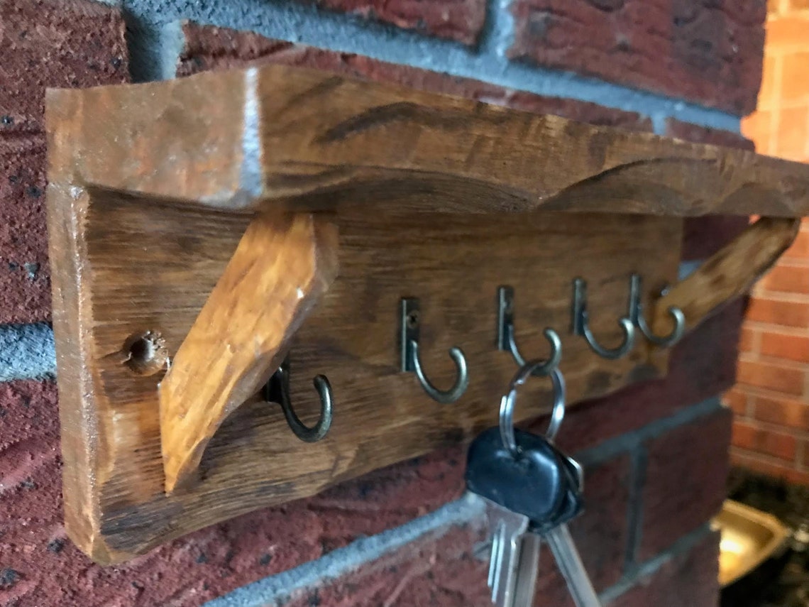 Wooden Key Box Wall Key Cabinet Key Holder Box Key Storage | Etsy UK