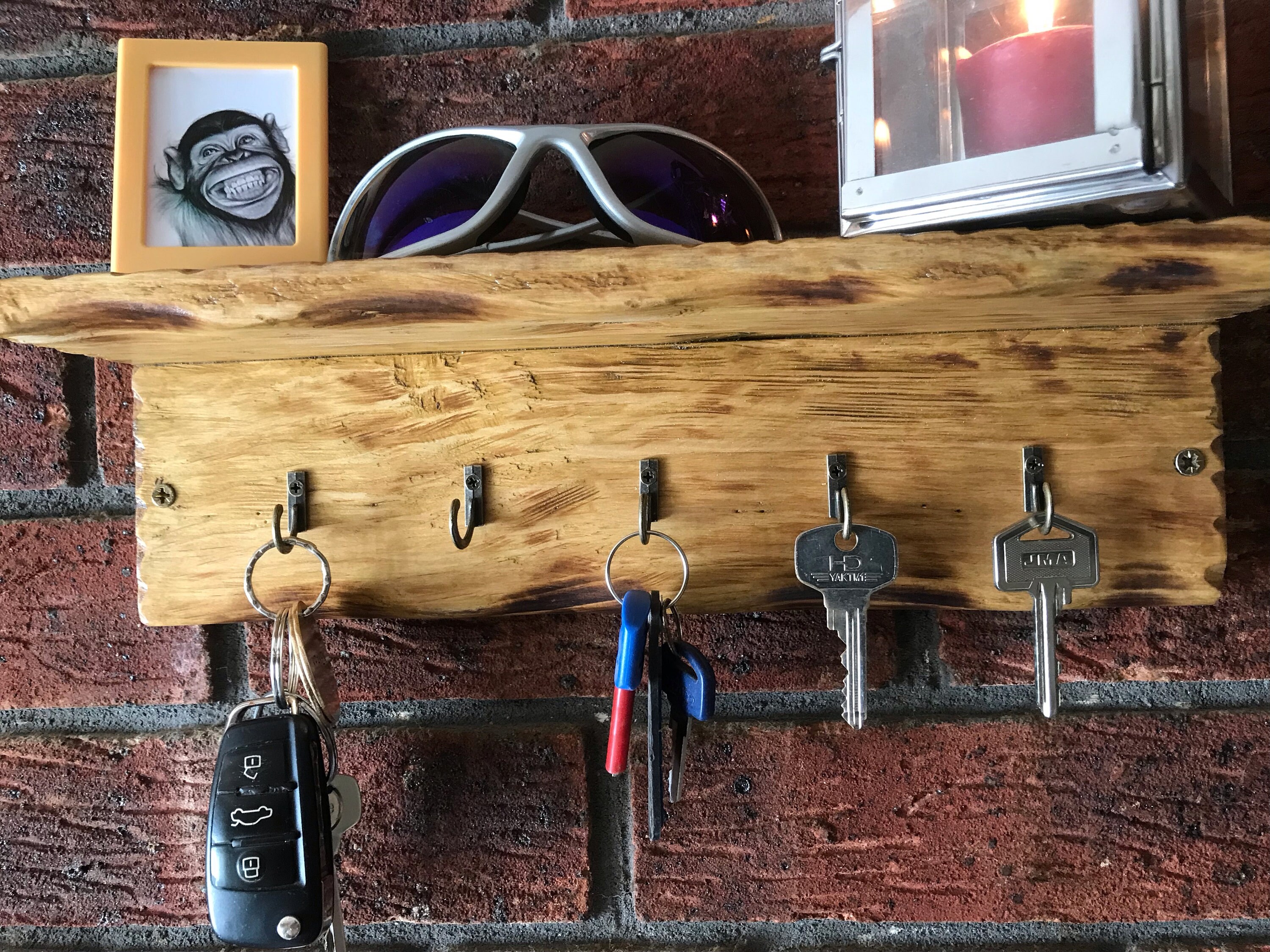 Wooden Key Box Wall Key Cabinet Key Holder Box Key Storage - Etsy UK