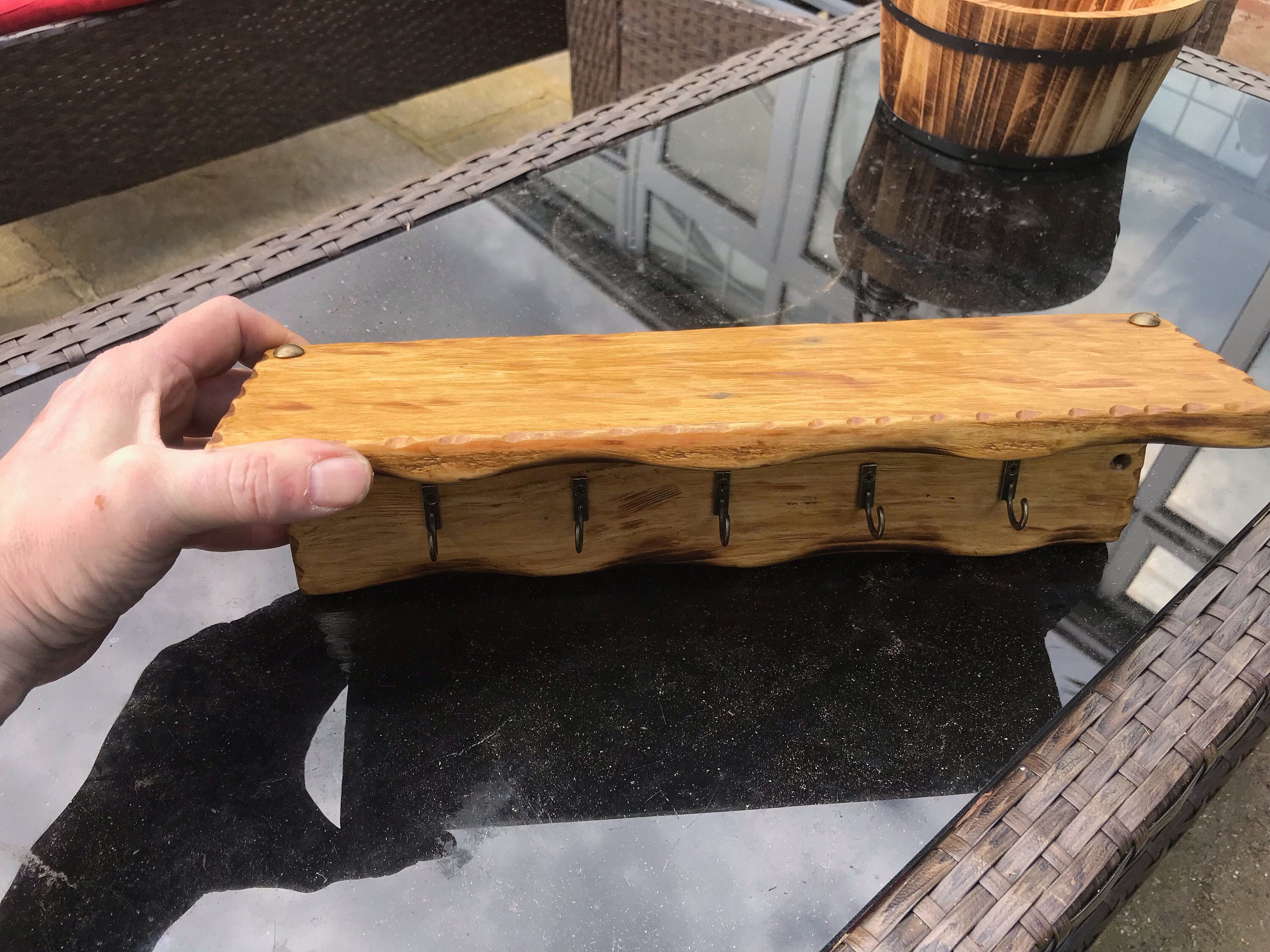 Wooden Key Box Wall Key Cabinet Key Holder Box Key Storage - Etsy UK