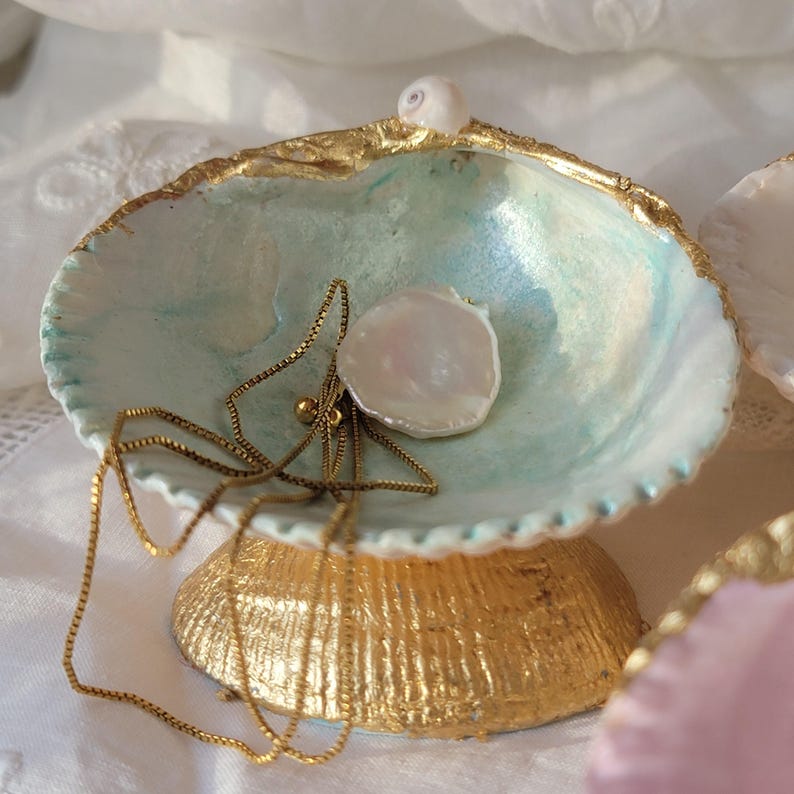Shell Ring Dish Jewelry Dish - Etsy