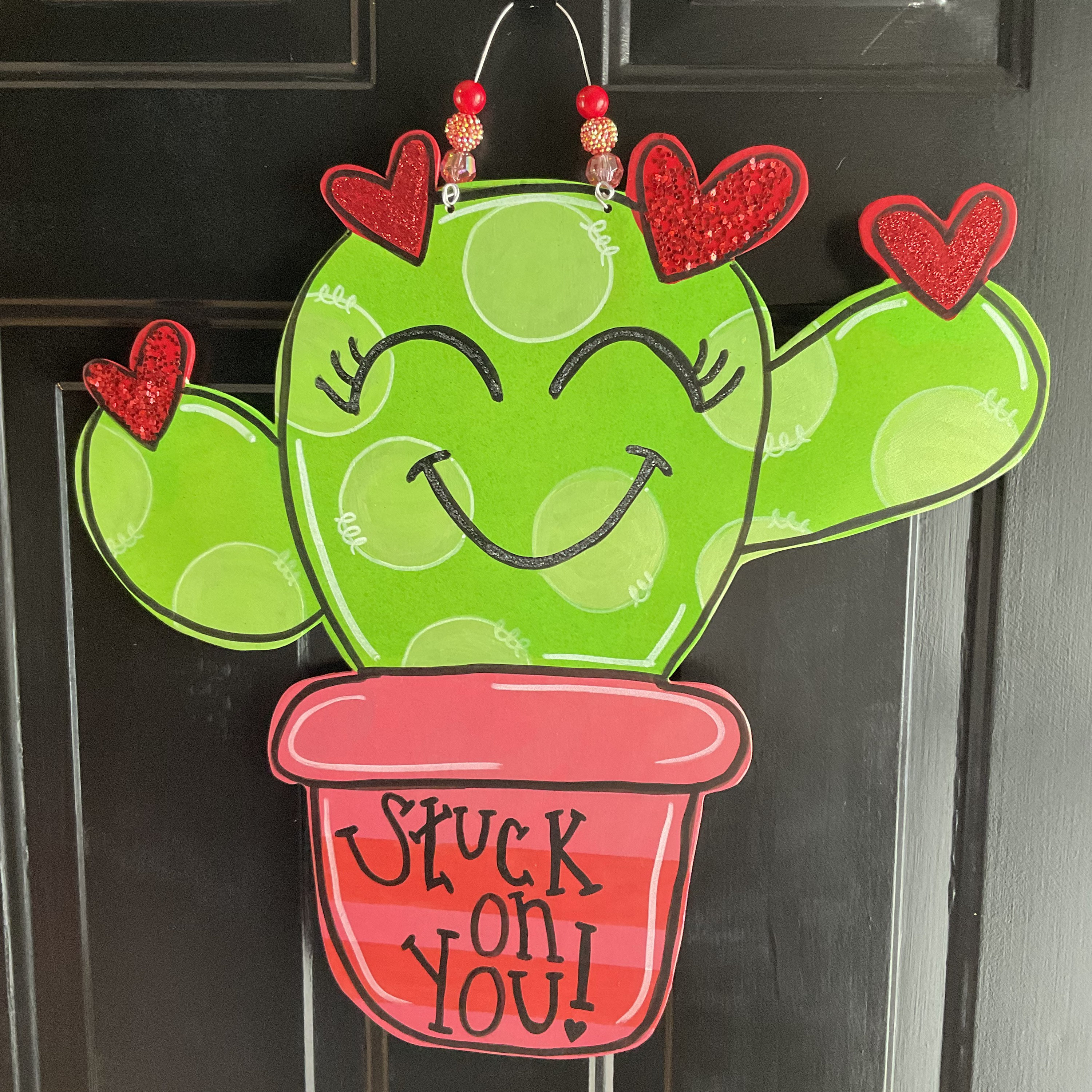 Stuck on You Valentines Day Door Hanger, Valentine's Day Doorhanger ...