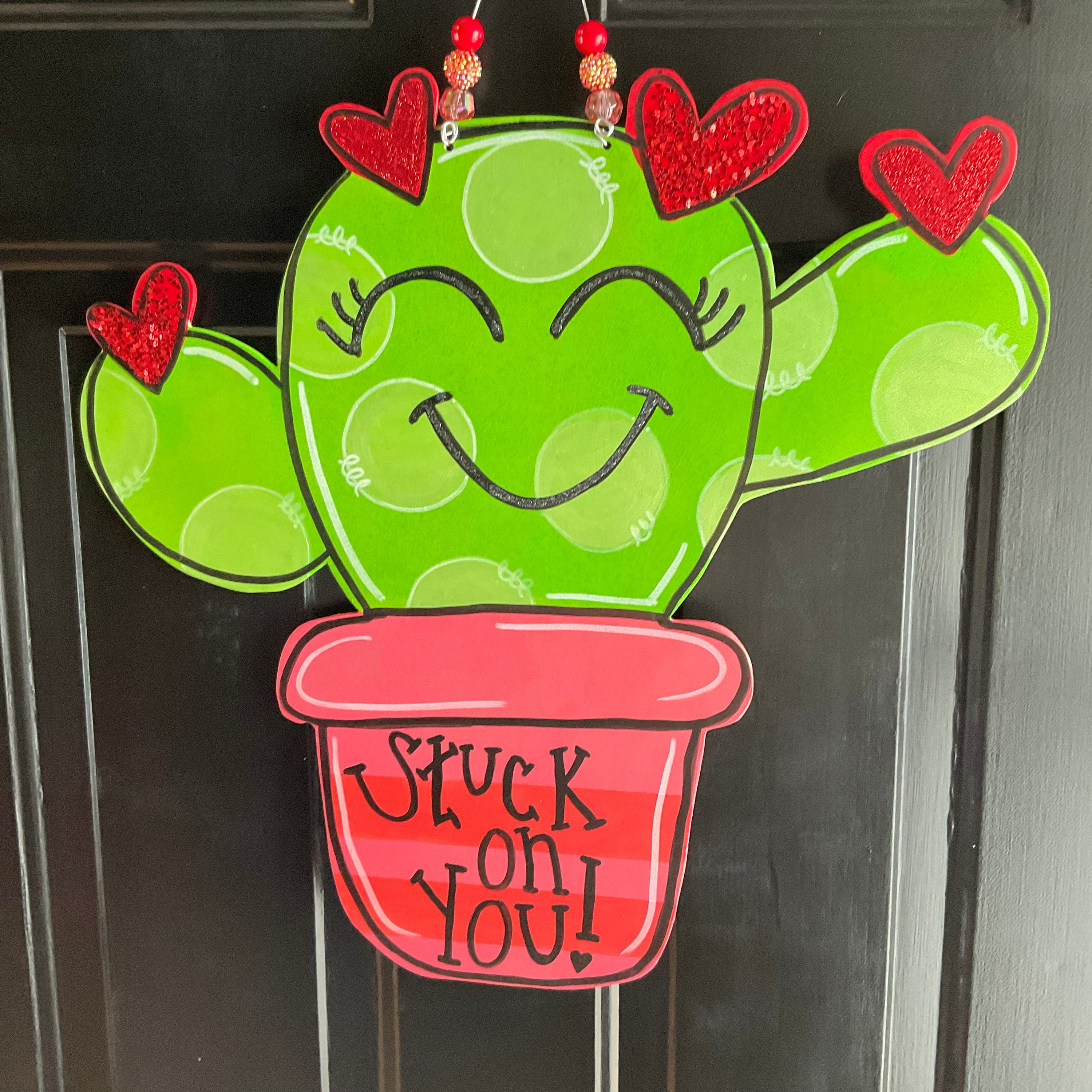 Stuck on You Valentines Day Door Hanger, Valentine's Day Doorhanger ...