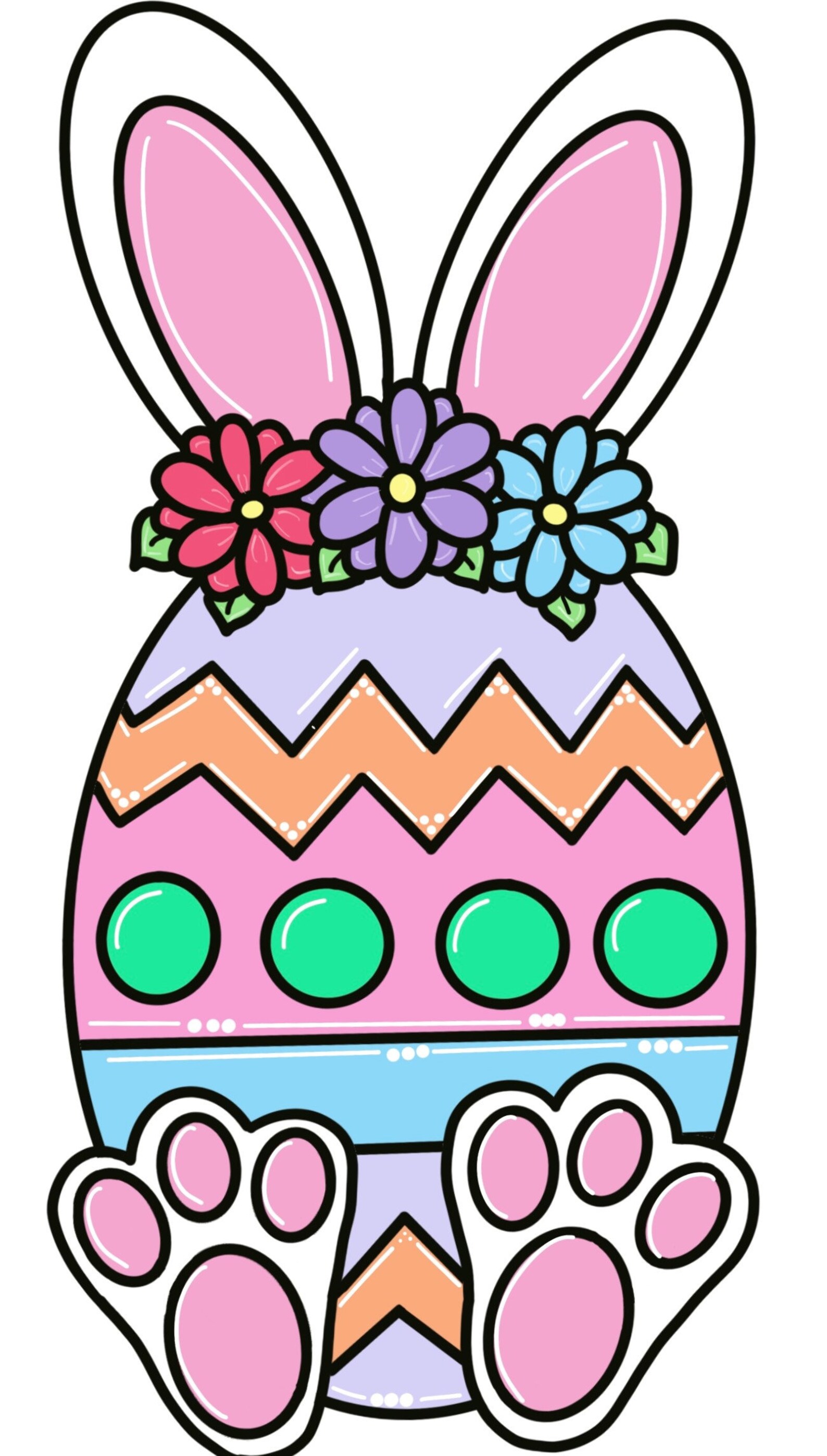 TEMPLATE Bunny Egg Door Hanger Template, Door Hanger, Door Hanger ...