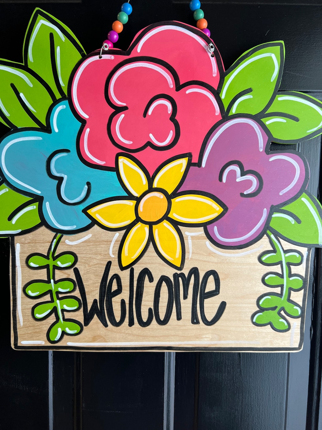 Flower Box Door Hanger - Etsy
