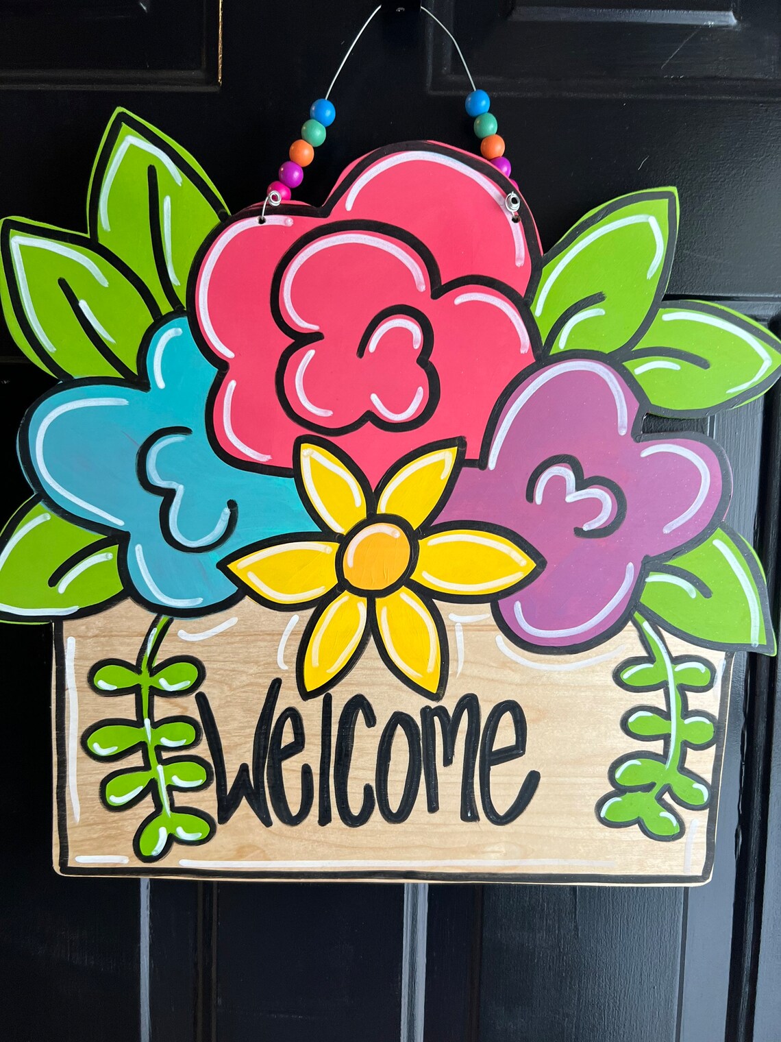 Flower Box Door Hanger - Etsy