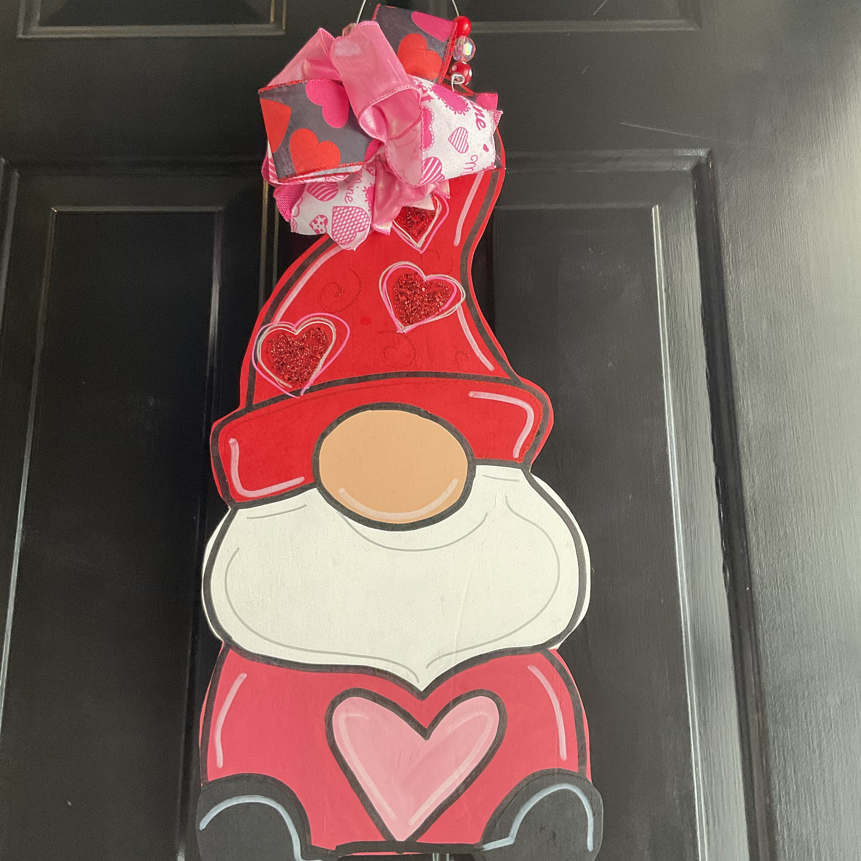 Valentine’s Day Gnome Door Hanger| Gnome Door Hanger| Doorhanger ...