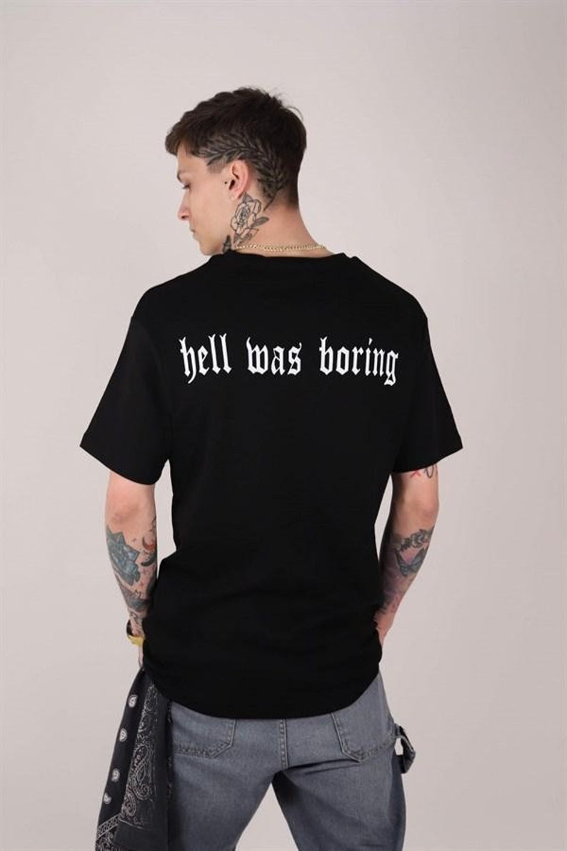 Oversize Hell Was Boring T-shirt - Etsy