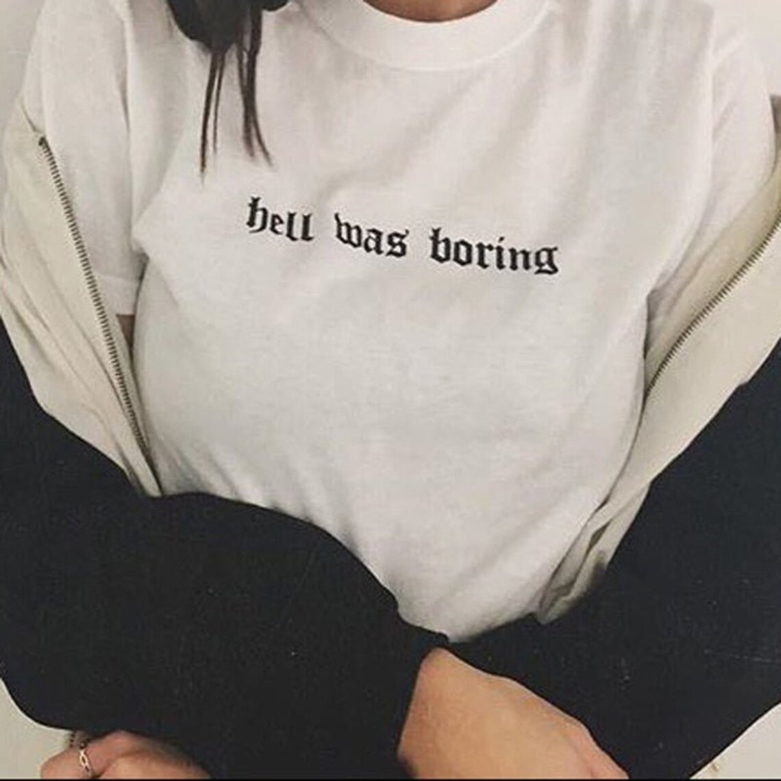Hell Was Boring T-shirt - Etsy