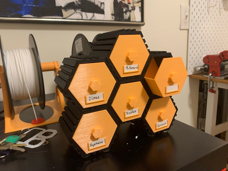 HIVE Modular Hex Drawers Hexagon Drawers Modular Organization Custom ...