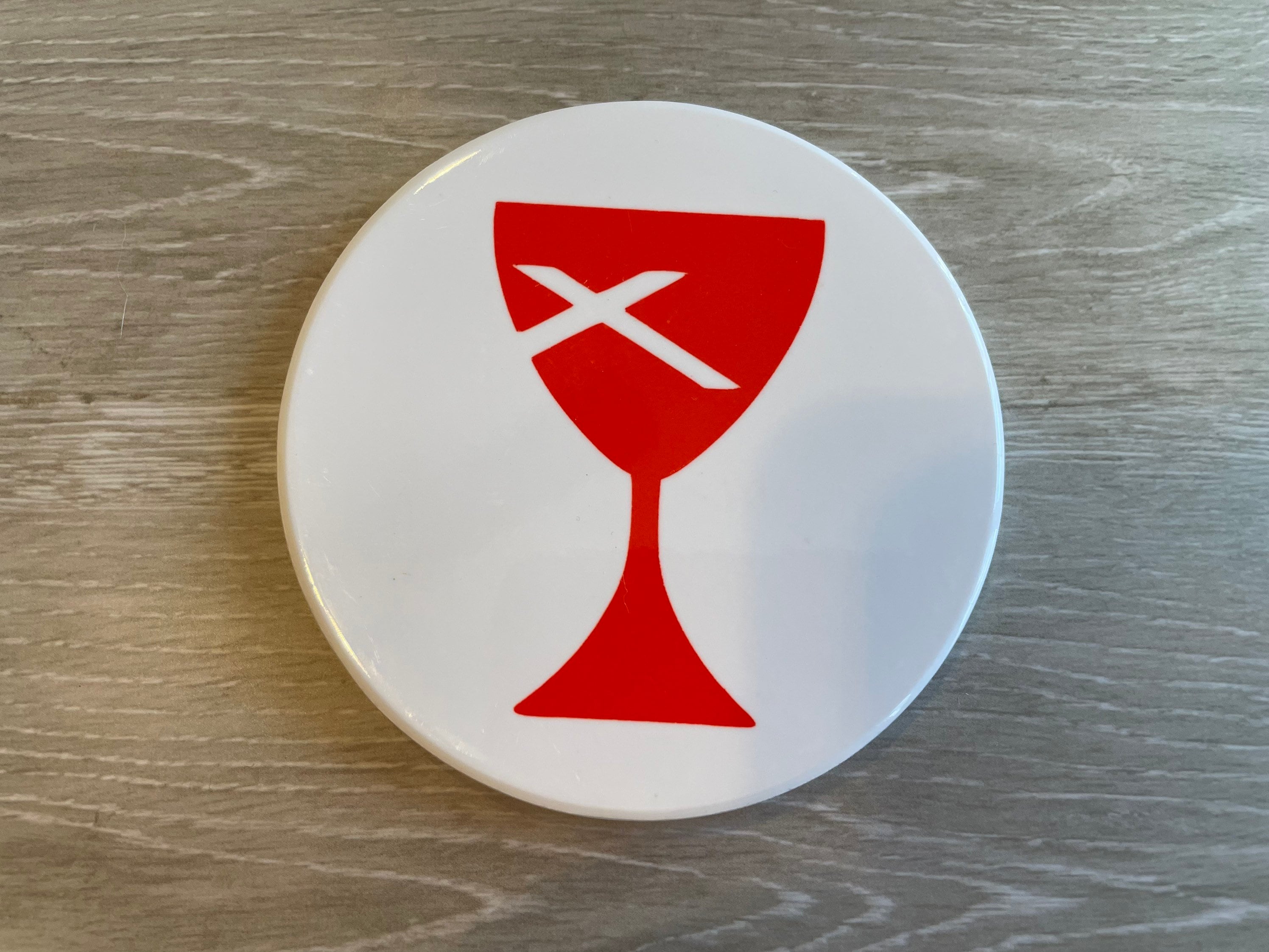 Red Chalice Coasters Featuring the Denominational Symbol of the ...