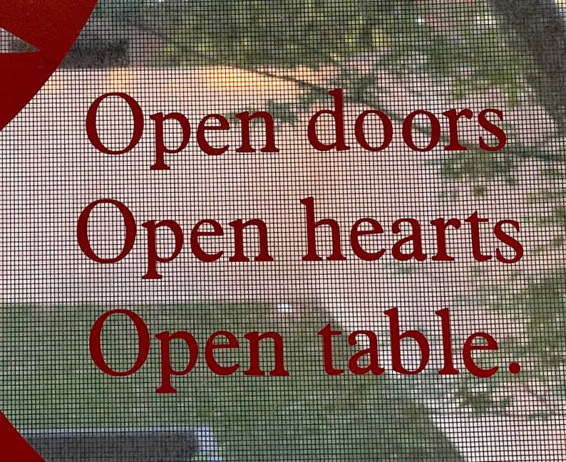 Disciples of Christ Welcome Sign Church Welcome Sign Church Decal Red ...