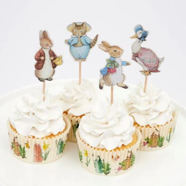 Peter Rabbit Cupcake Topper - Etsy