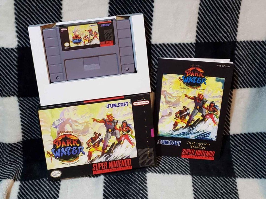 PIRATES of DARK WATER - Super Nintendo Game With Custom Box and ...
