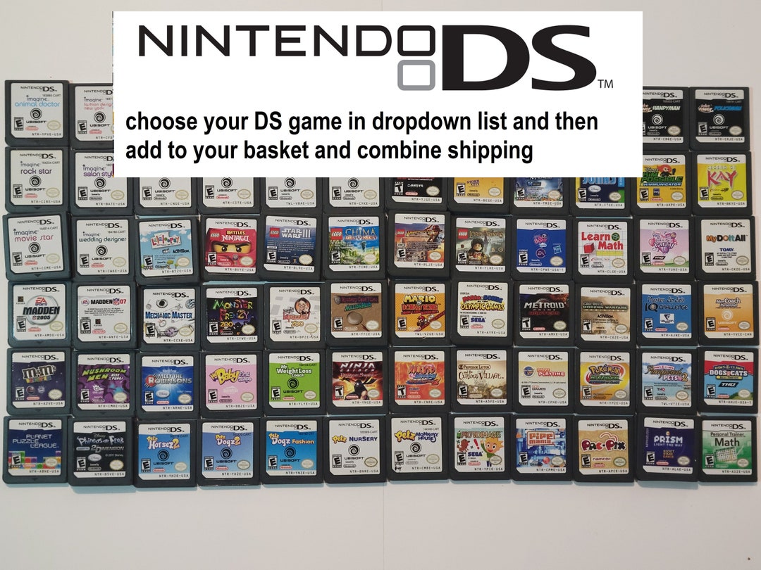 Nintendo DS (M Thru R) Loose Game Lot Also Works in Lite, 3DS/2DS ...