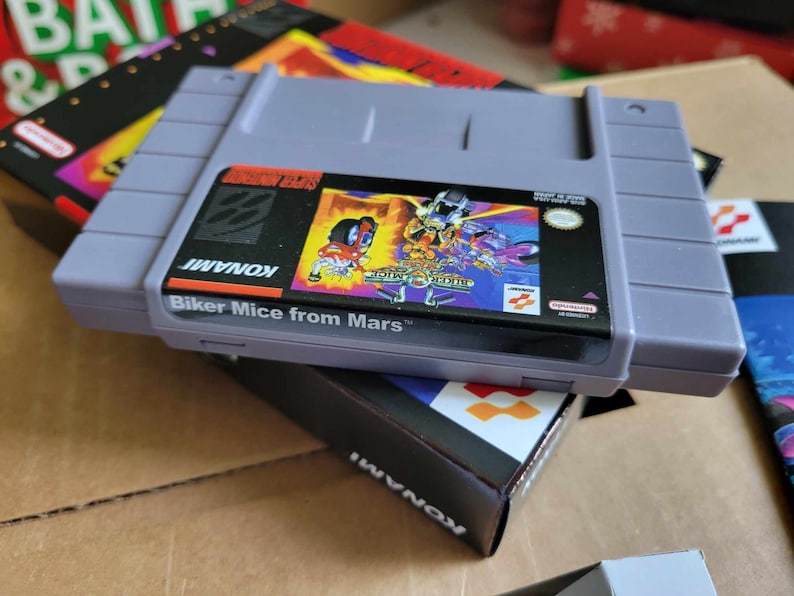 BIKER MICE From MARS Super Nintendo Game With Custom Box and ...