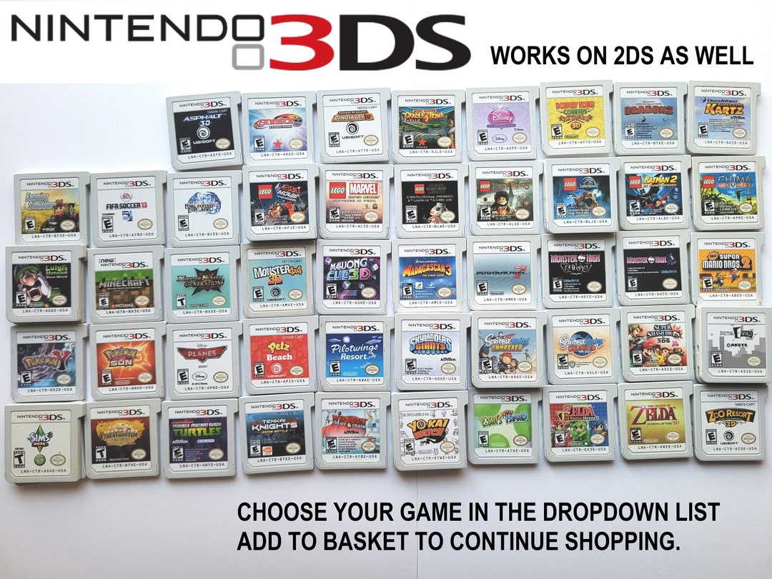 Nintendo 3DS Game Lot (works on 2DS Also) Listing #1of6, Combine Ship ...