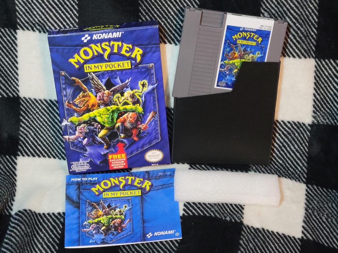 MONSTERS in My POCKET - NES Game With Custom Box and Instruction Manual ...