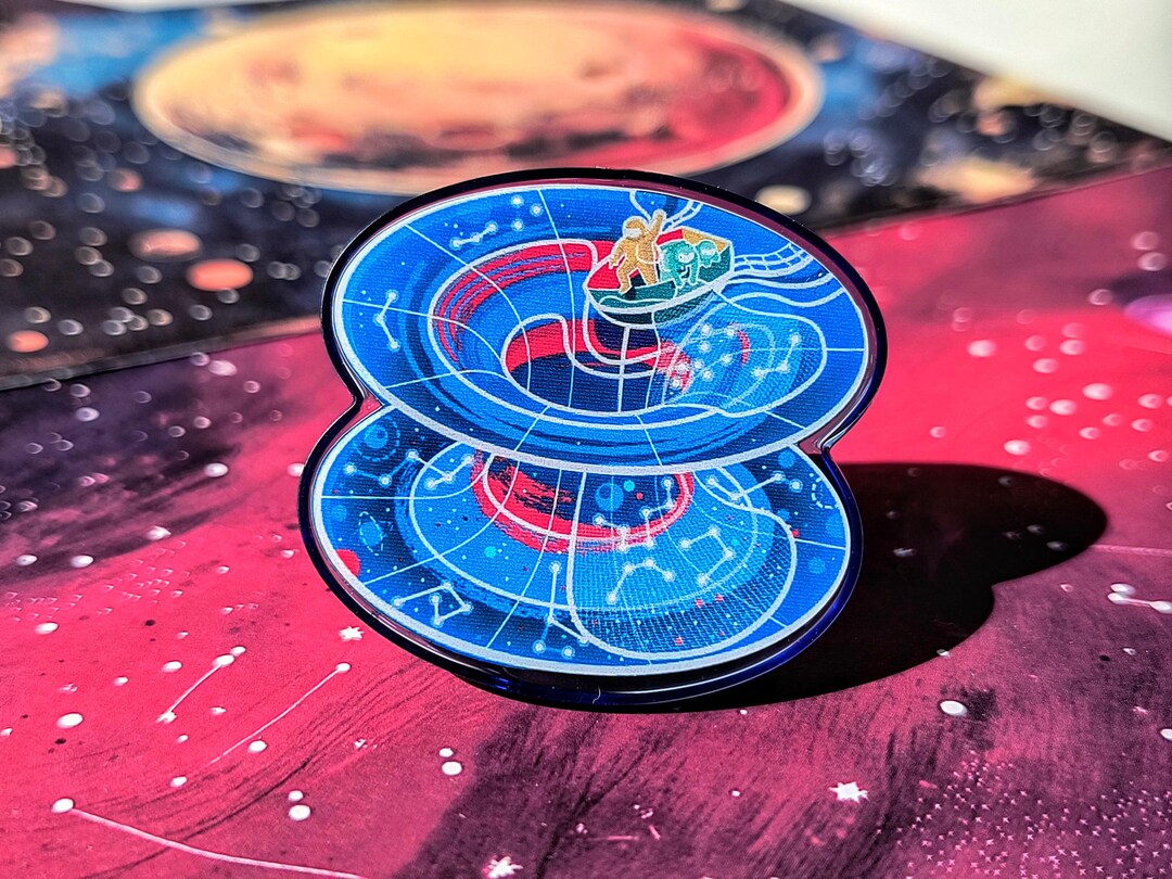 Wormhole Space Galaxy Pin: Astronauts Catching Stars, Sci-fi Space ...