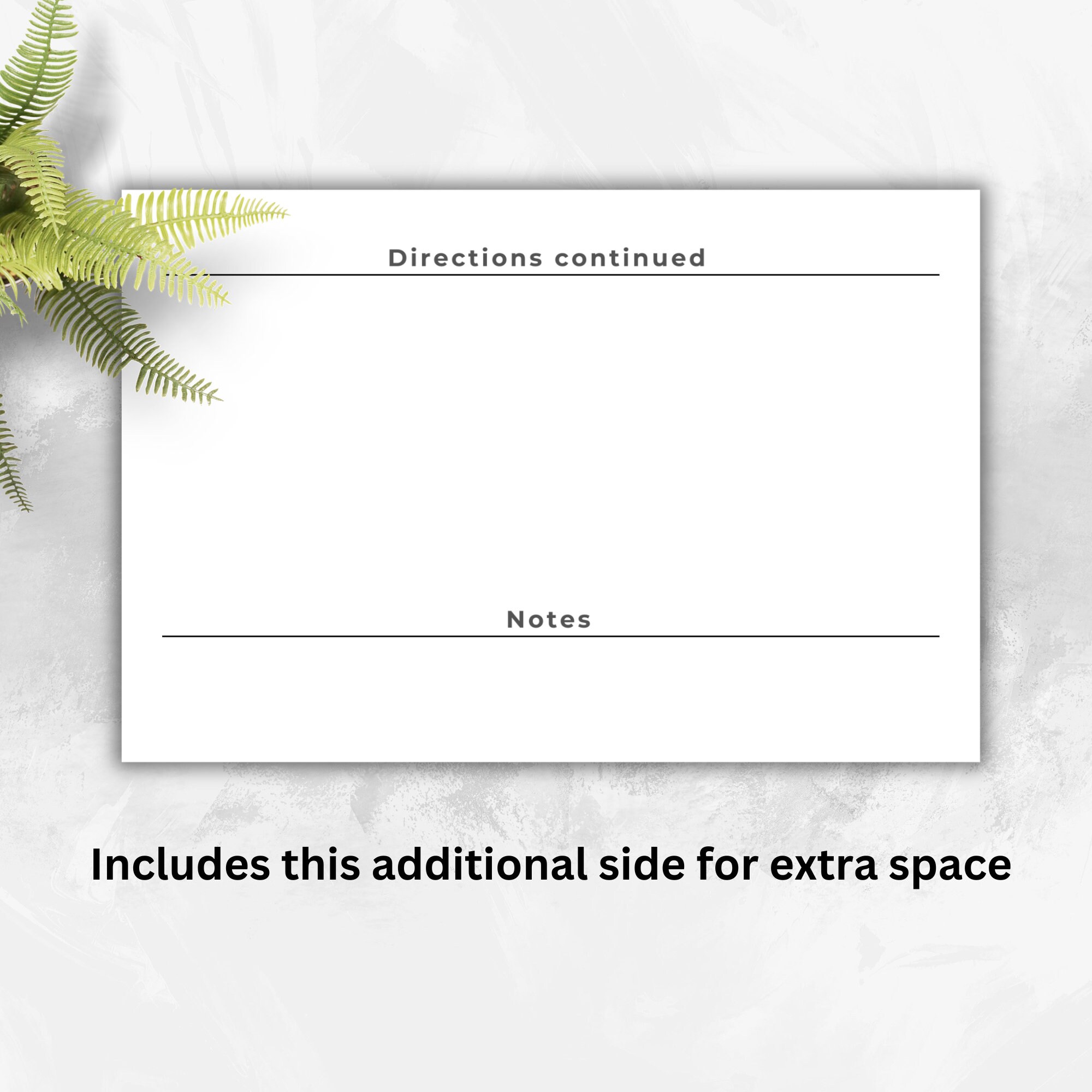 Editable Recipe Card Template Modern Recipe Card Printable Personalized ...