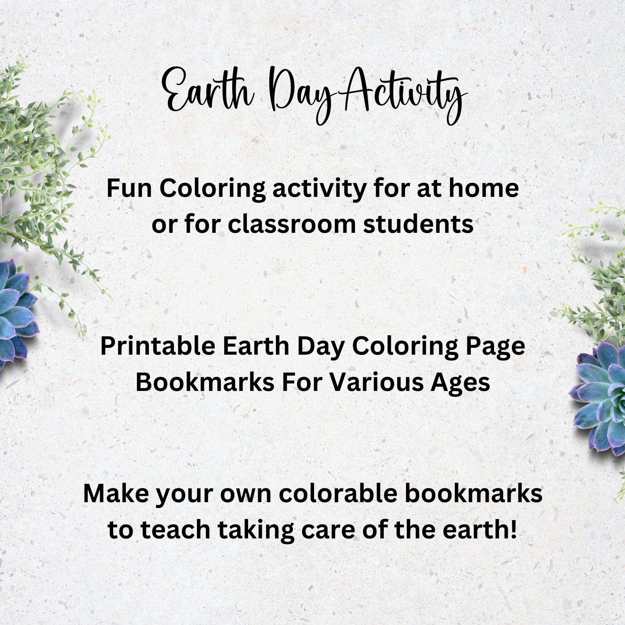 Earth Day Coloring Bookmarks, Earth Day Printable Activity for Kids ...