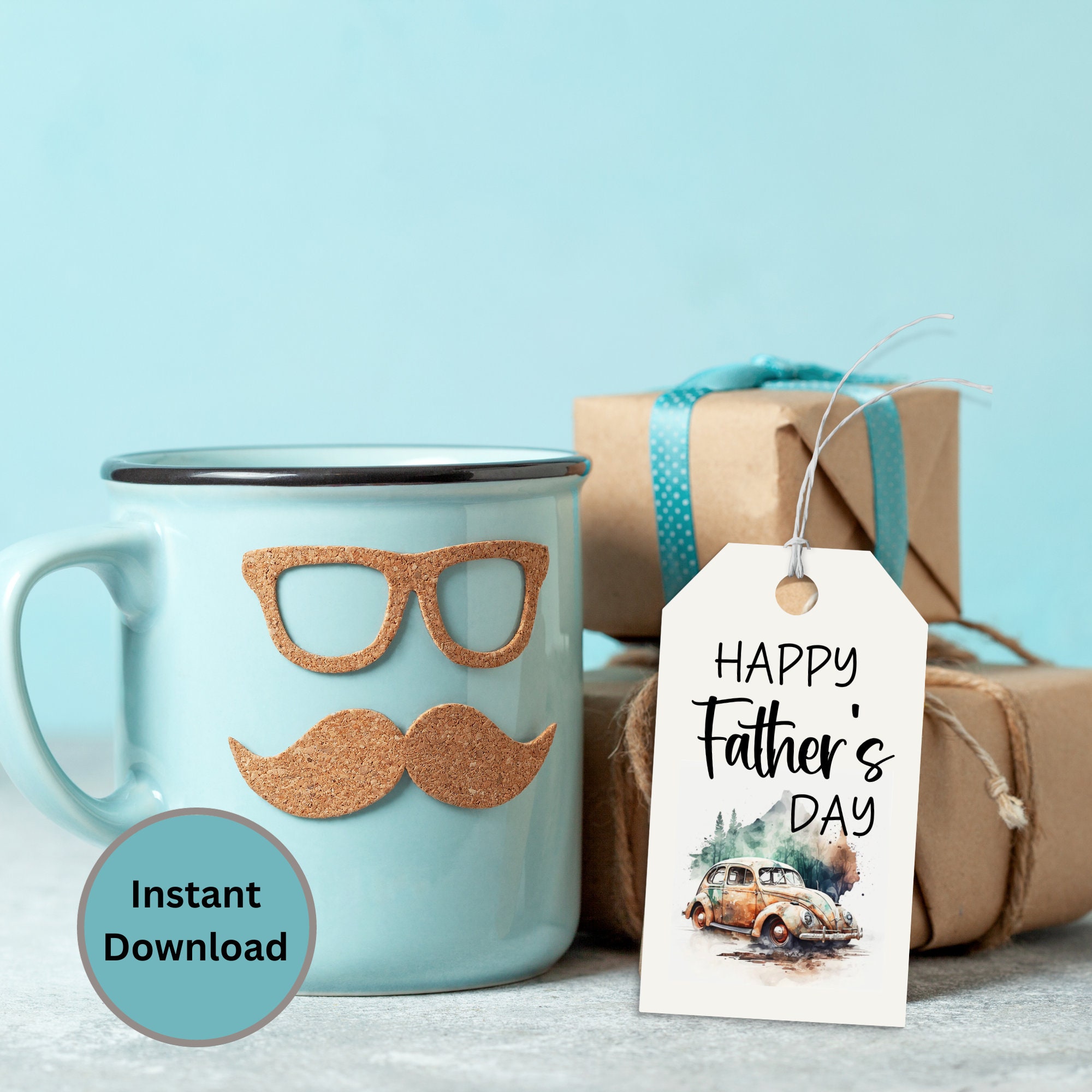 Happy Fathers Day Gift Tags Printable, Fathers Day Gift Label, Dad ...