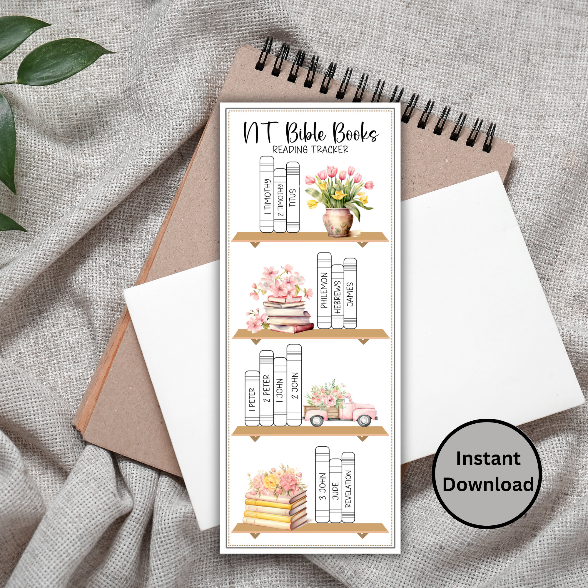 Bible Books Reading Tracker Printable, Bible Bookmarks Reading Log, Old ...