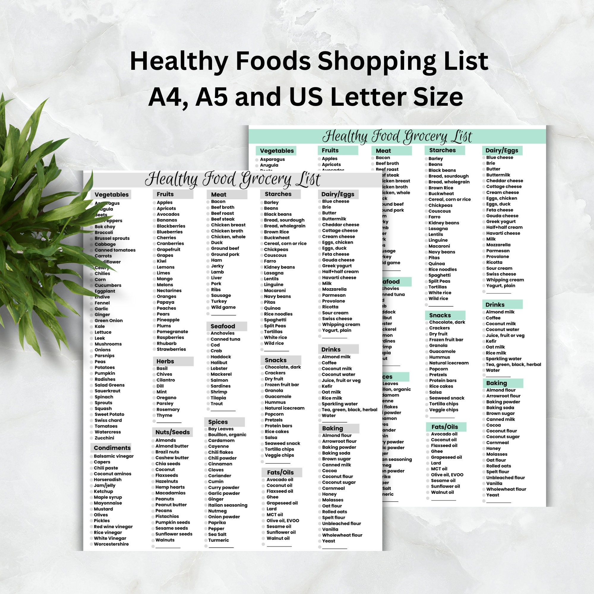 Healthy Eating Grocery List For Two at Angelina Rodway blog