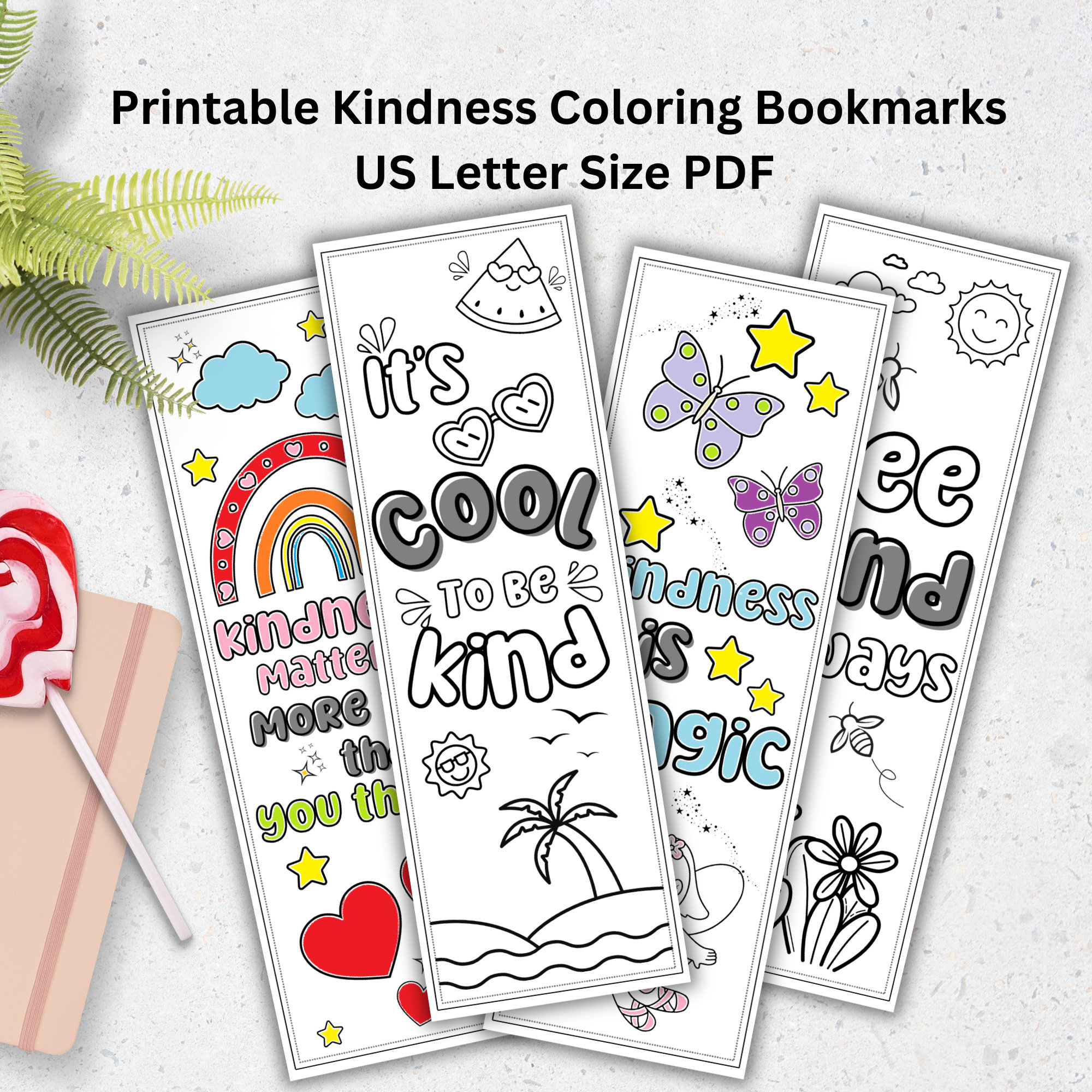 Kindness Printable Bookmarks Kindness Coloring Bookmarks Printable ...