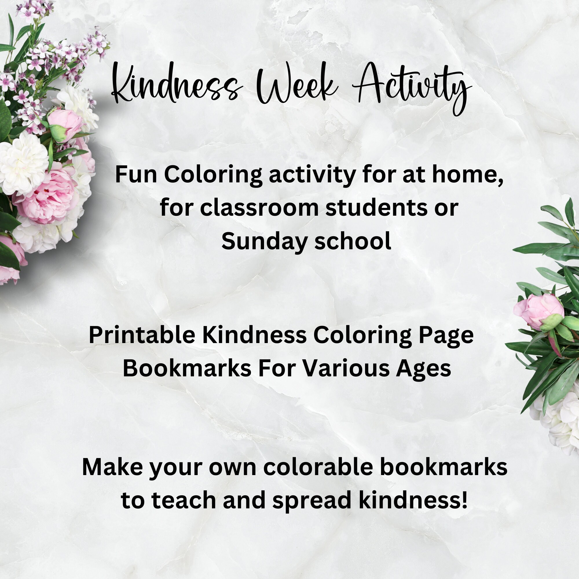 Kindness Printable Bookmarks Kindness Coloring Bookmarks Printable ...