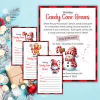 Candy Cane Gram Tags (digital Download) - Etsy