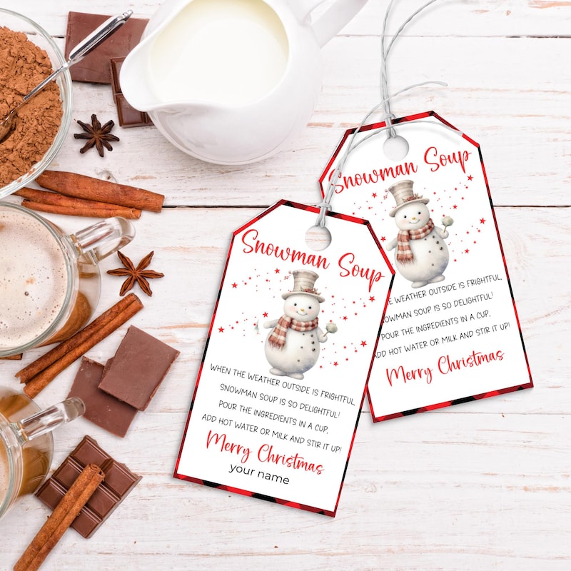 Snowman Soup - Etsy