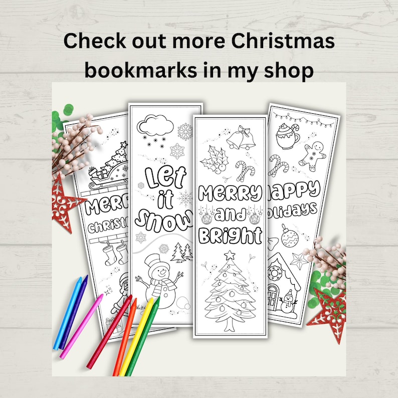 Christmas Nativity Printable Coloring Bookmarks for Kids, Christmas ...