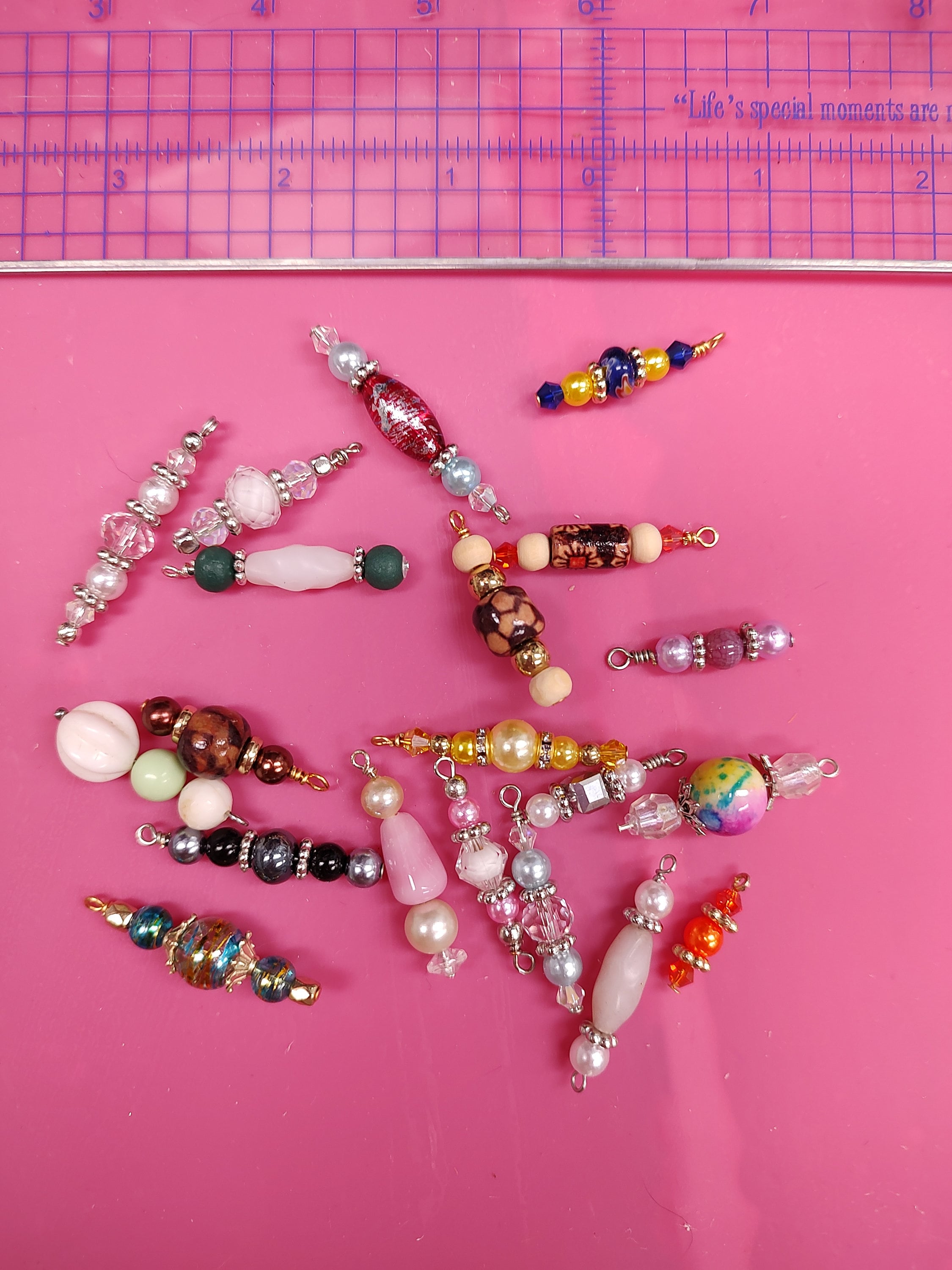 20 ORIGINAL Bead Dangles, Journal Charms, Beaded Journal Charms ...